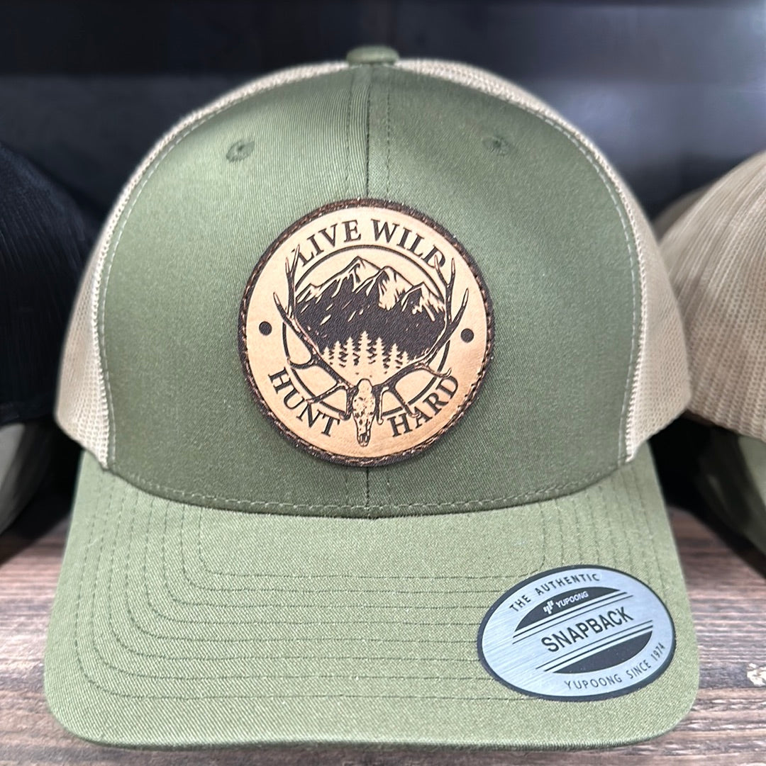 Leather Circle Crest - Moss – Remi Warren